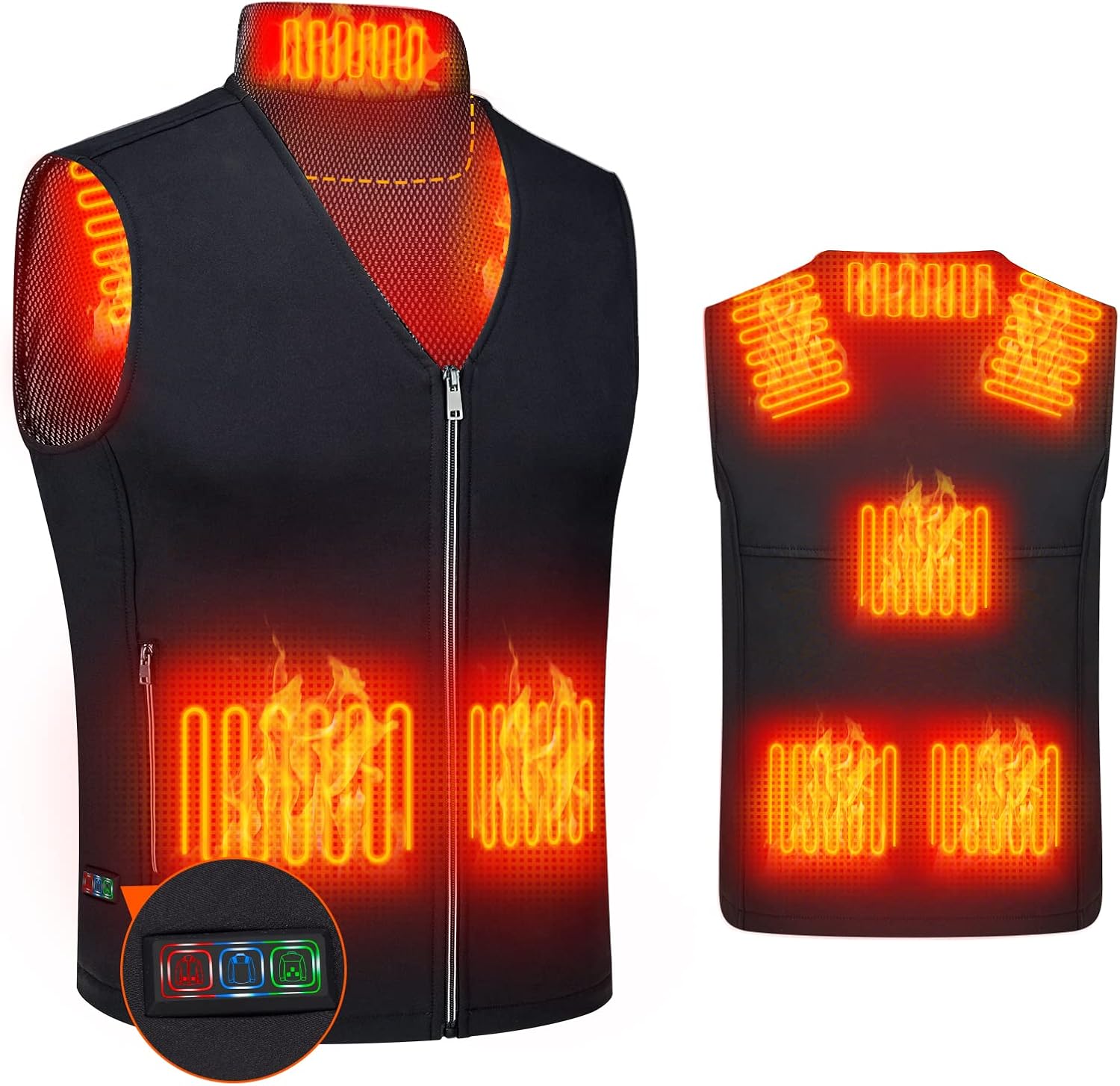 Upgraded Heated Vest for Women Men, Smart Electric Heating Vest ...