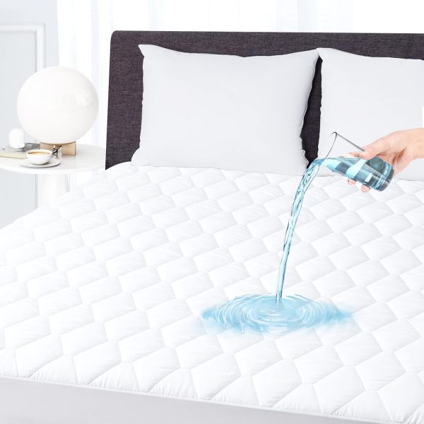 Queen Waterproof Mattress Protector, Breathable Noiseless Mattress ...