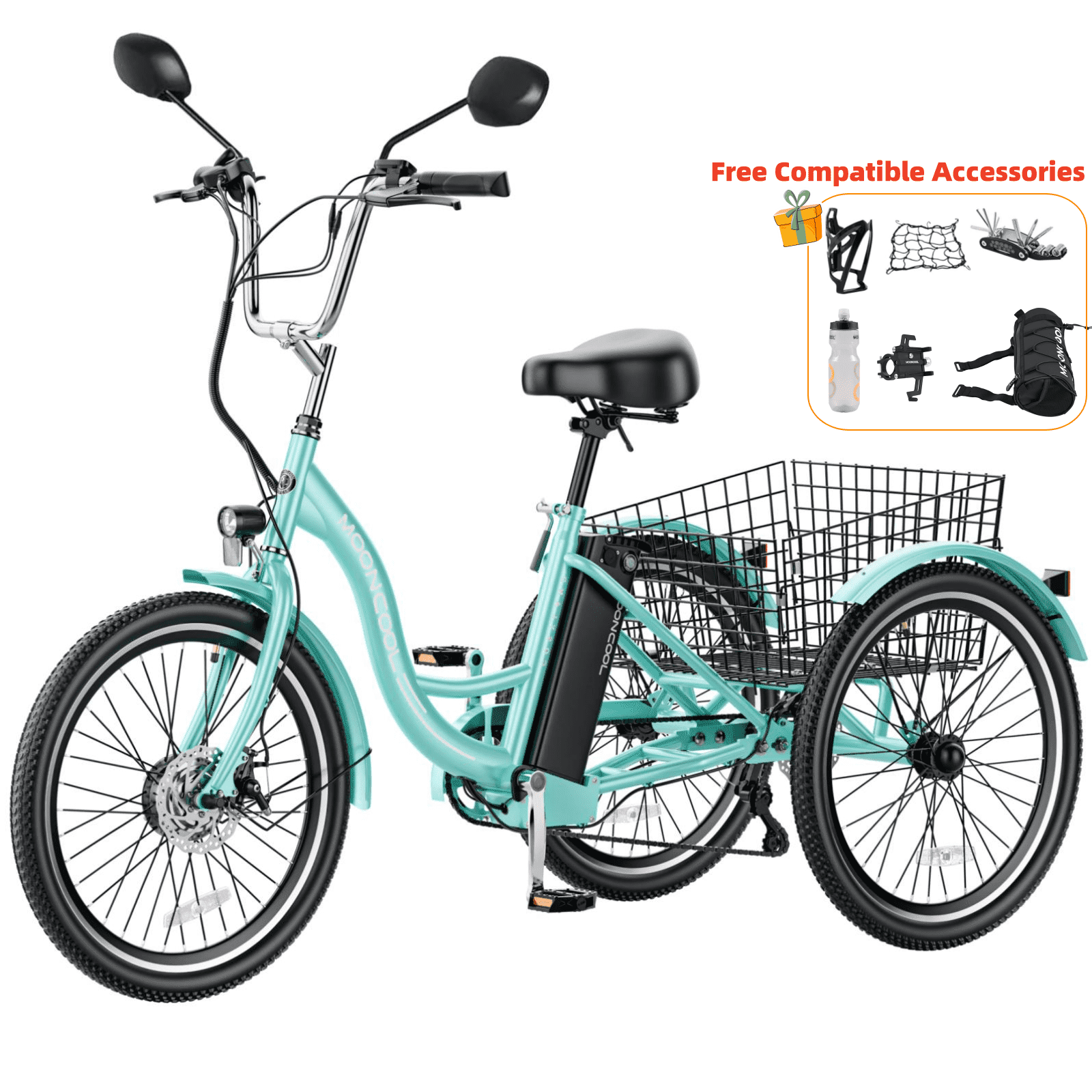 Lilypelle Electric Tricycle for Adults, 350W 36V Electric Trike ...